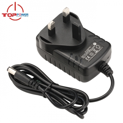 uk plug 24v 1a power supply stable dc output, uk 3pin plug 24v 1a power ...